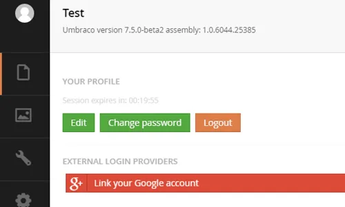 Log into Umbraco with Google authentication