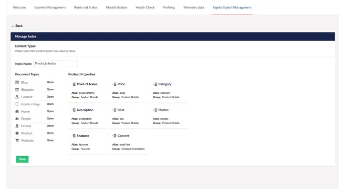 Integrating Umbraco CMS with Algolia