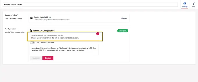 Integrating Aprimo DAM with Umbraco CMS
