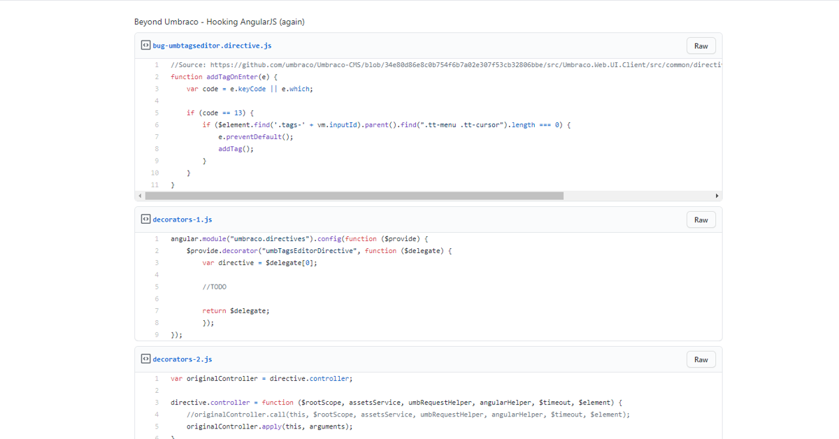 MVP Blog: Beyond Umbraco 2 – Hooking AngularJS (again)