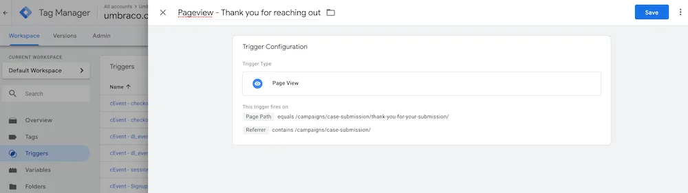 Tracking Umbraco Forms with Google Tag Manager