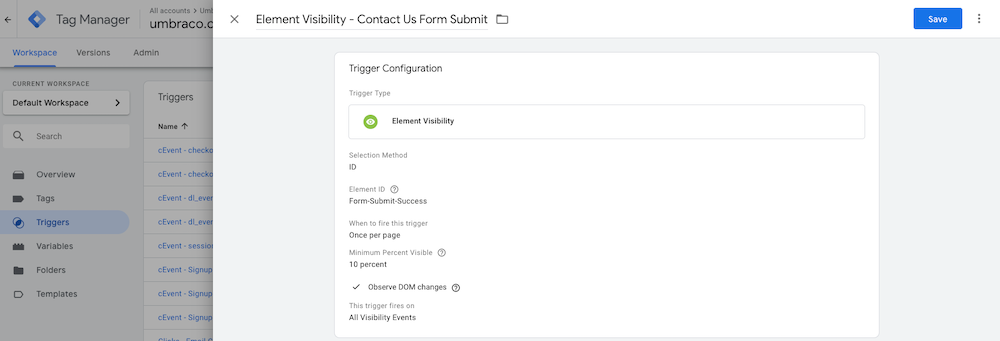 Tracking Umbraco Forms with Google Tag Manager