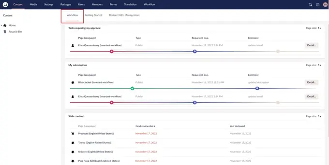 Umbraco Workflow for Umbraco CMS