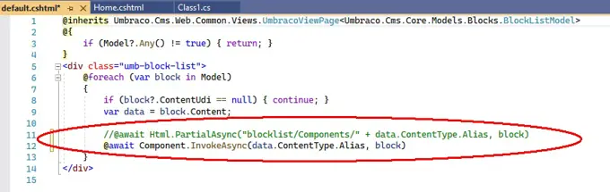 An MVC-modeled Umbraco Block List Editor