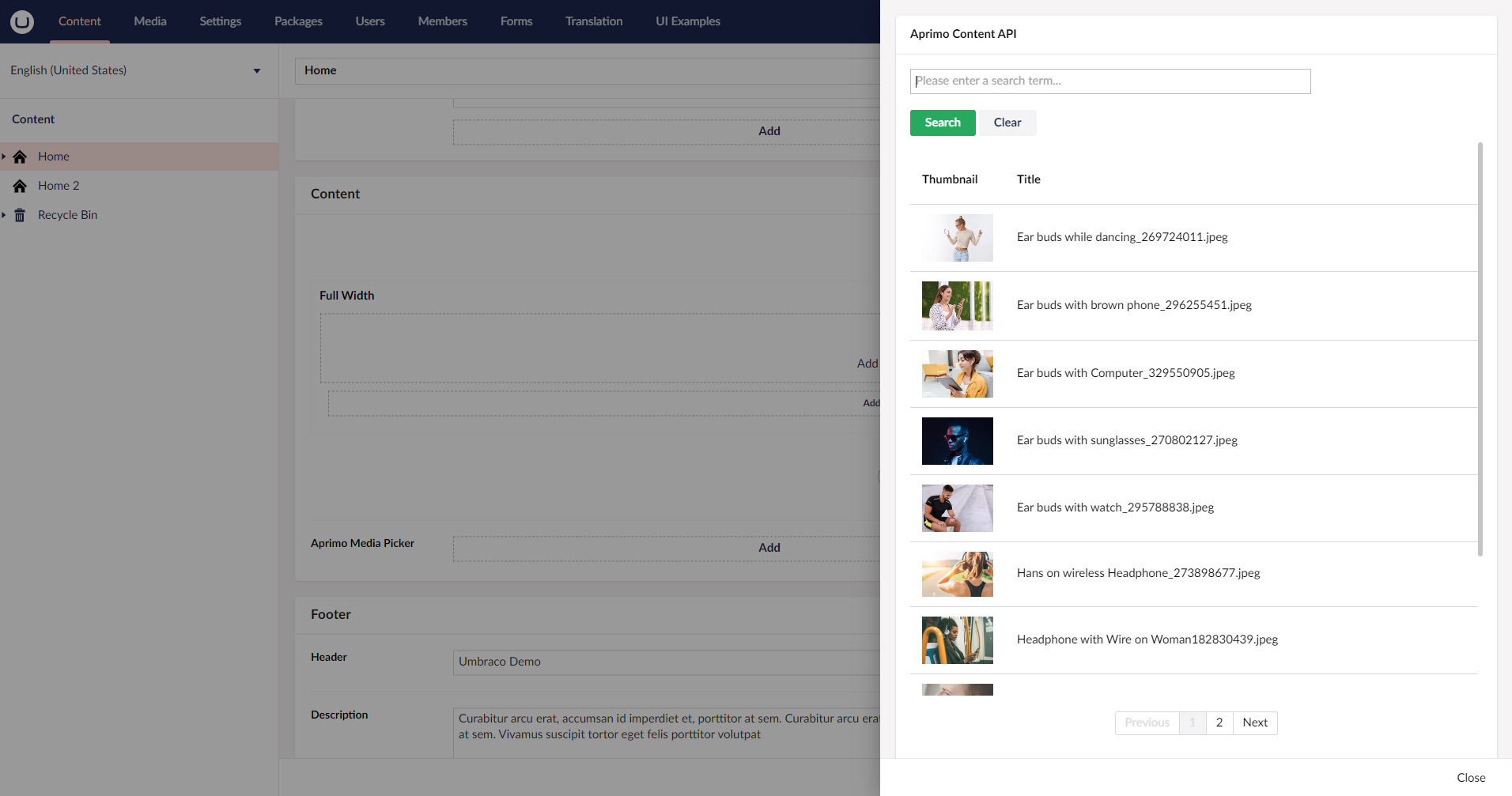 Integrating Aprimo DAM with Umbraco CMS