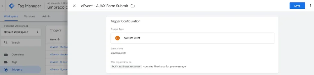 Tracking Umbraco Forms with Google Tag Manager