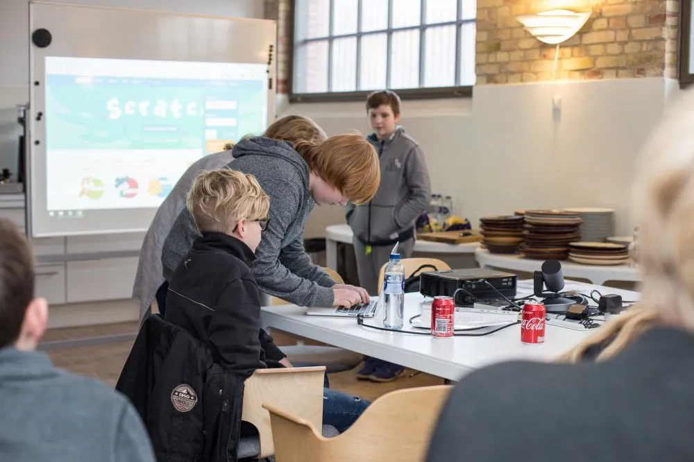 A visit from 17 talented future coders