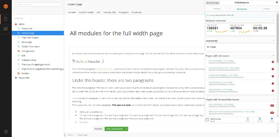 A helping hand to improve your content with Siteimprove