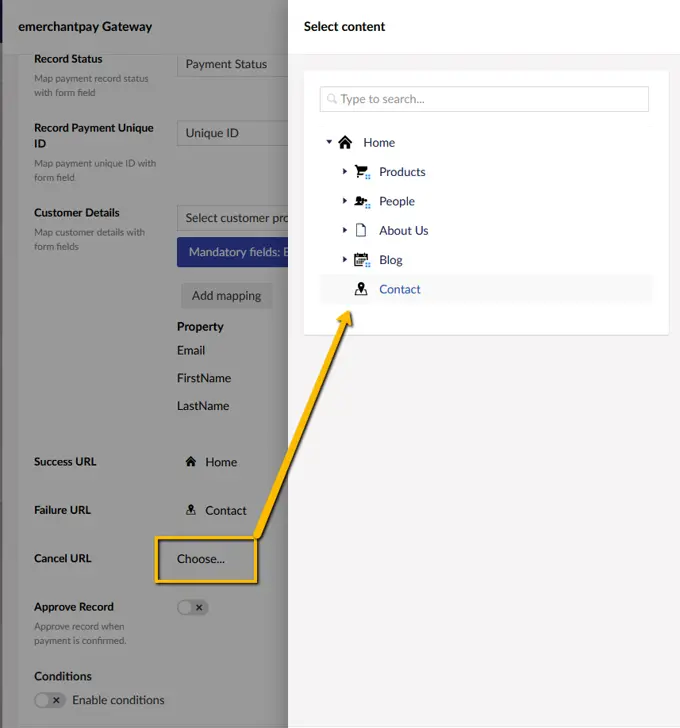 Integrating Umbraco Forms with emerchantpay