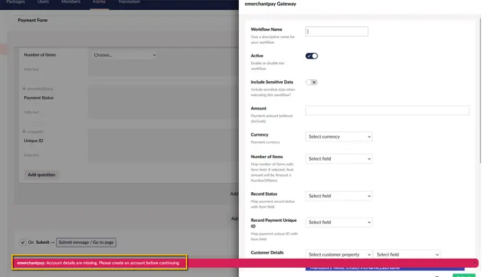 Integrating Umbraco Forms with emerchantpay
