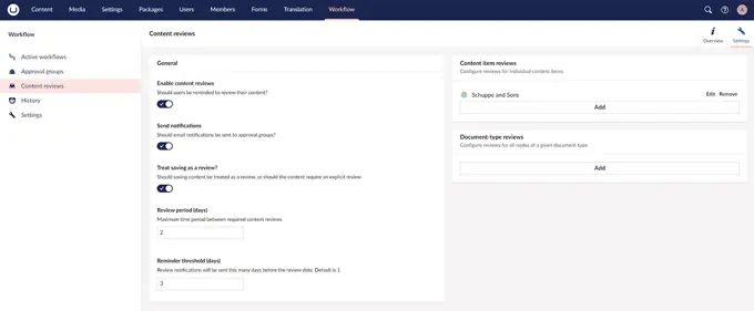 Umbraco Workflow Release Candidate