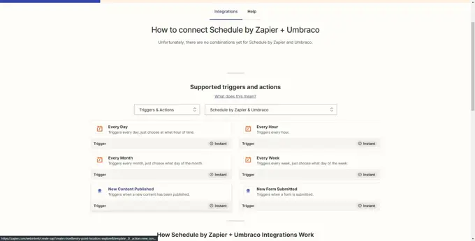 Integrating Umbraco with Zapier