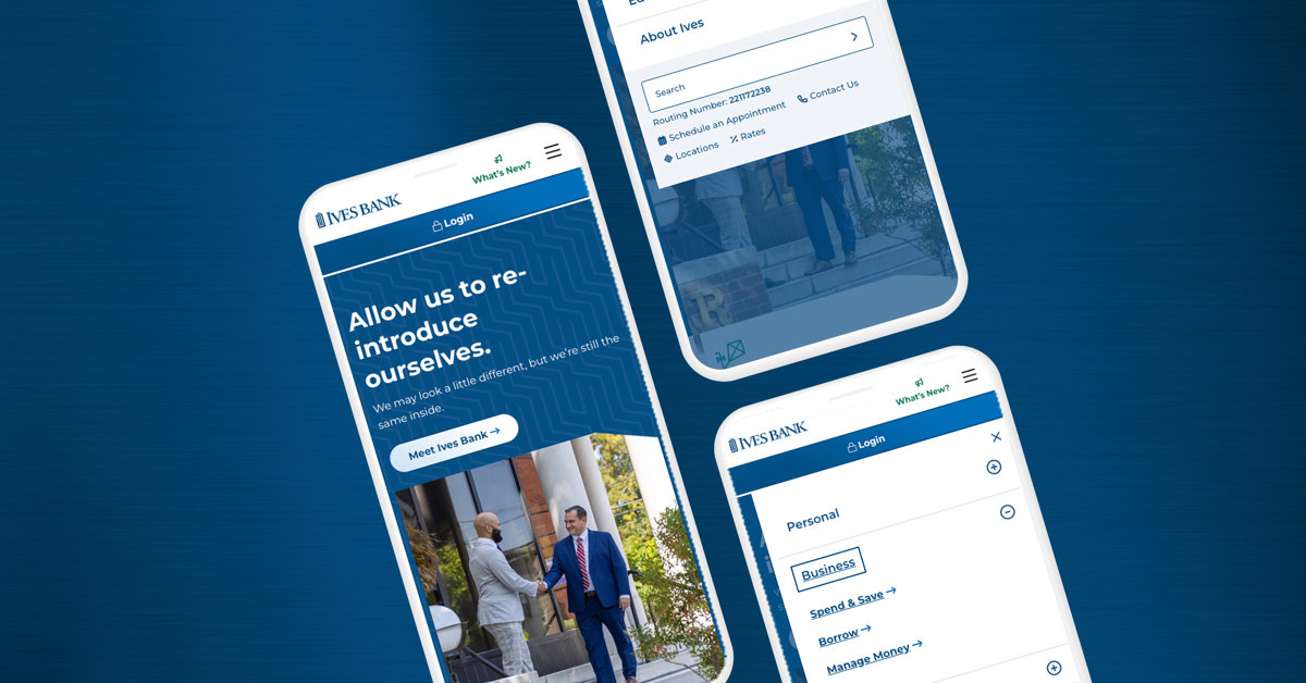Ives Bank Launches New Brand on Umbraco Website