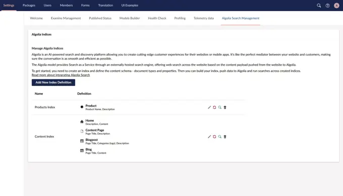 Integrating Umbraco CMS with Algolia